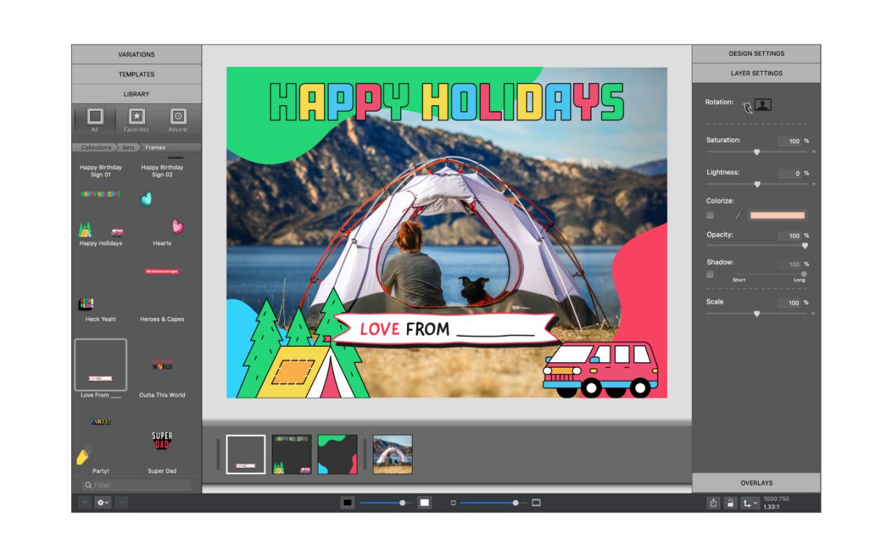 How to make greeting cards with the Card Creator Pack — ImageFramer for Mac