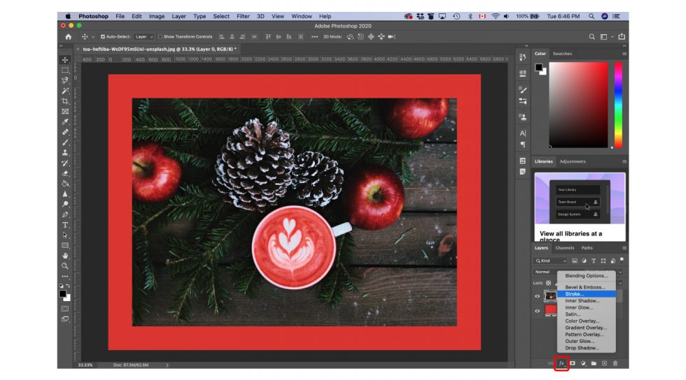 How to make a custom border in Adobe Photoshop — ImageFramer for Mac